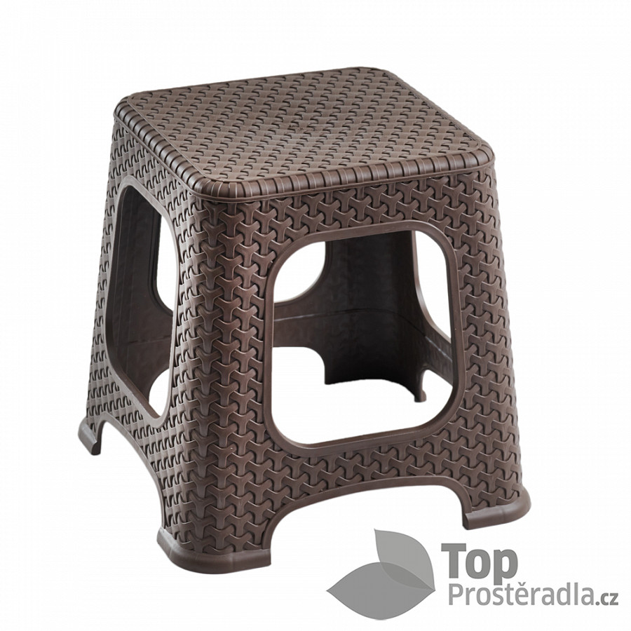 Plastová stolička malá - Tmavě hnědá :: TopProstěradla.cz