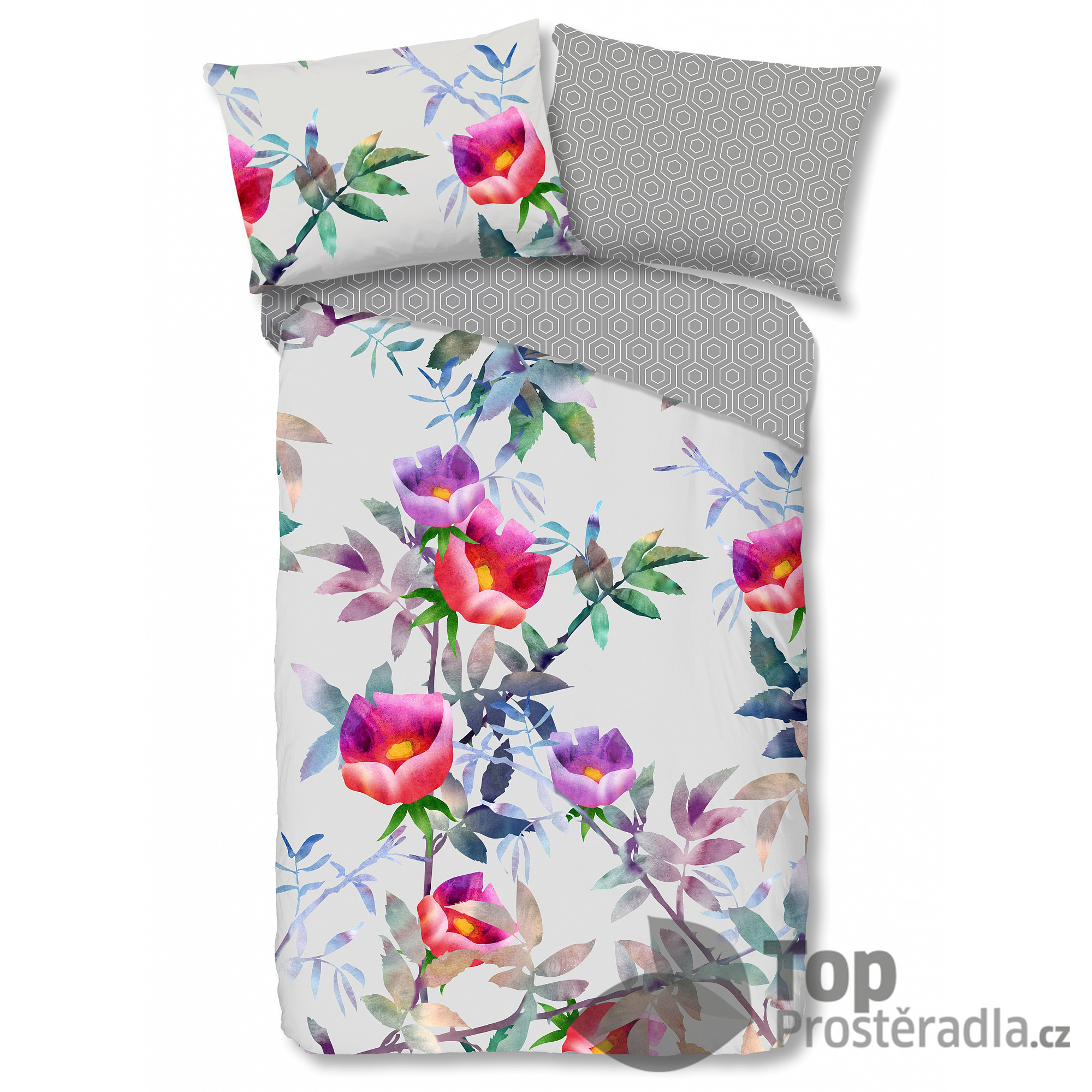 Bavlněné povlečení Good morning 140x200+70x90 Suzy grey ...