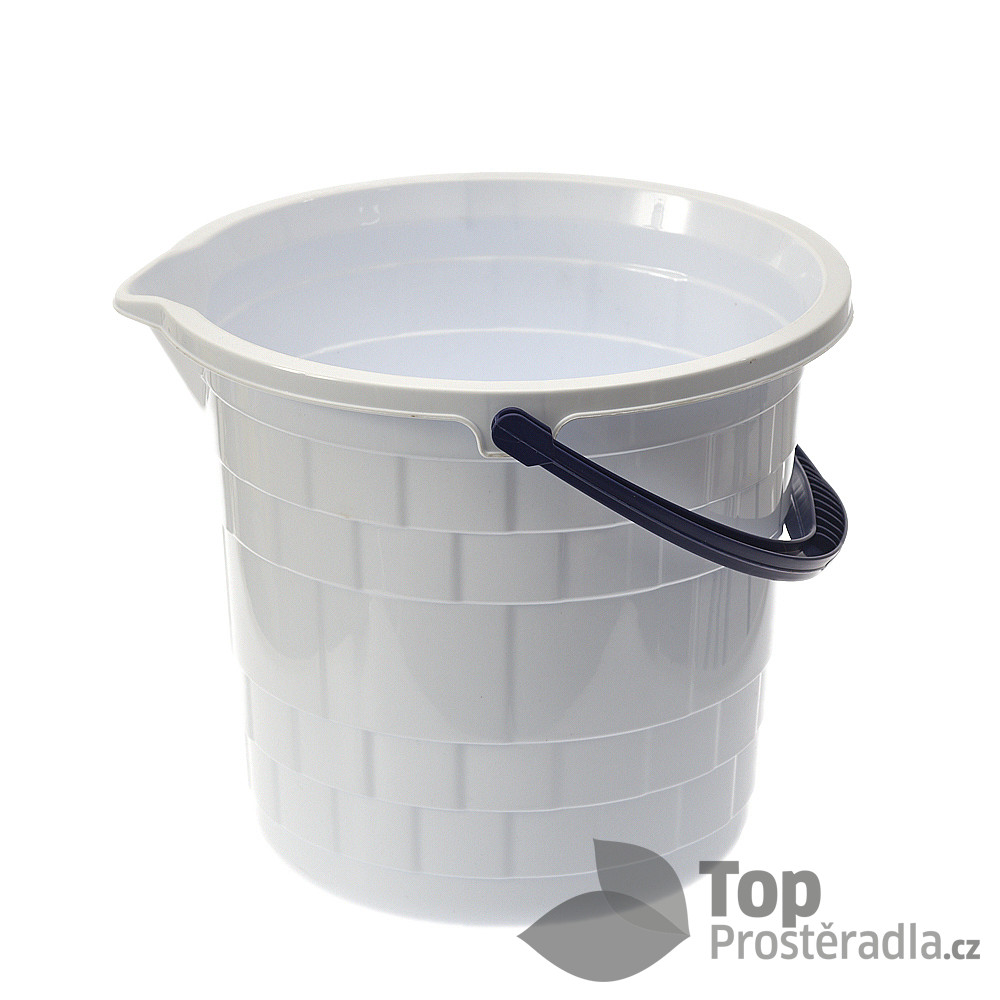 Plastové vědro 10 L bílé :: TopProstěradla.cz