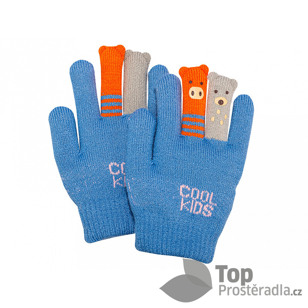Dětské rukavice modré :: TopProstěradla.cz